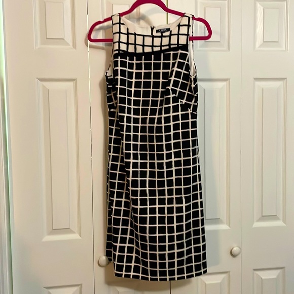 Chaps | Dresses | Nwt Chaps Dress Black And White | Poshmark